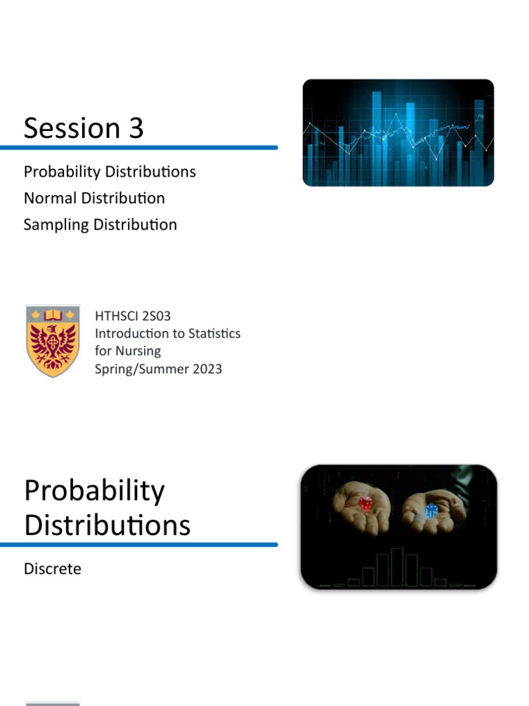 2s03 Session 3 CLT & Normal Dist (Handout) | PDF | Standard Deviation | Normal Distribution