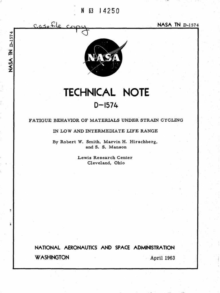 Technical Note: Nasa | PDF | Deformation (Engineering) | Strength Of ...