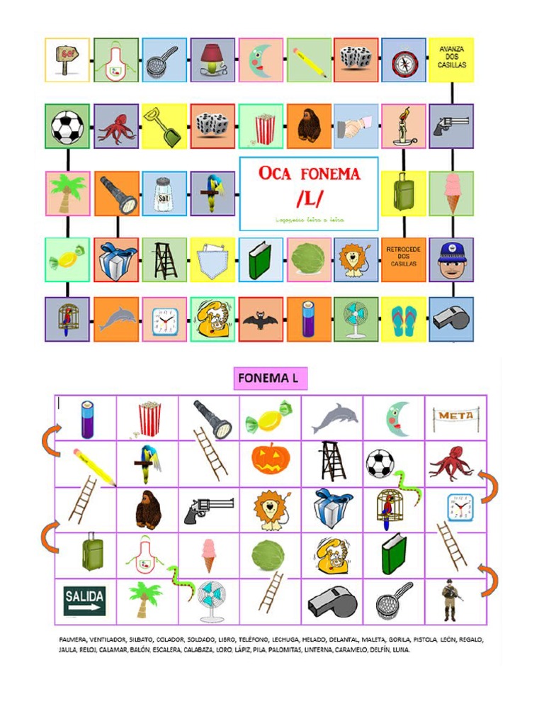 OCA DE LA LETRA L (2 TABLEROS) | PDF
