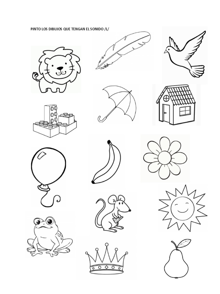 Objetos Con L para Pintar | PDF