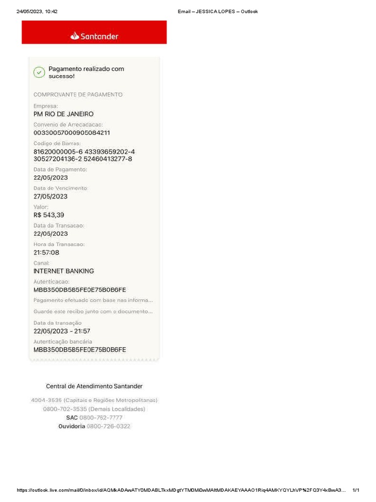 Comprovante Taxa Alvara | PDF