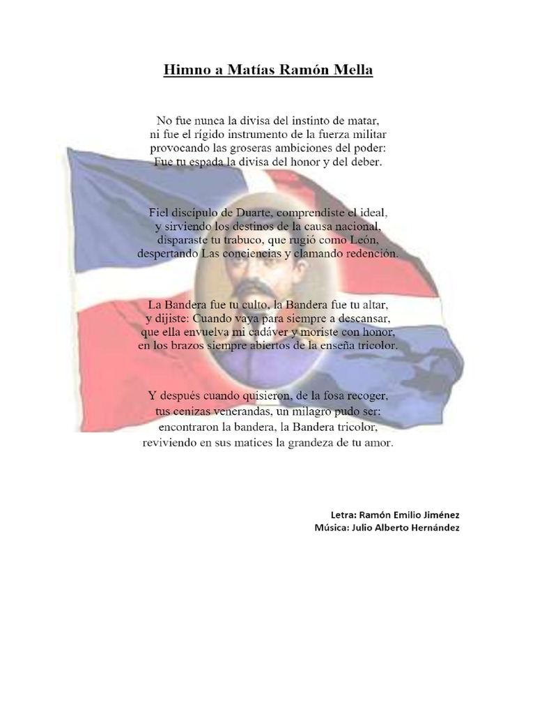 Himno a Matías Ramón Mella | PDF