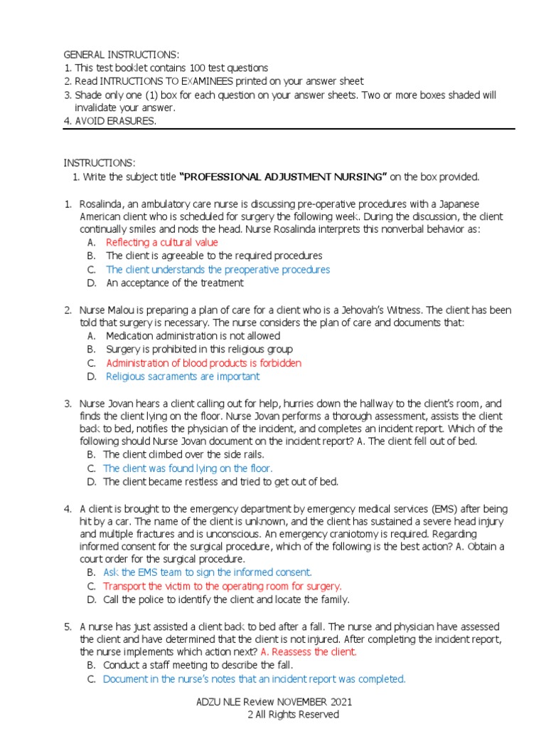 Professional Adjustment Nursing | PDF | Nursing | Confidentiality