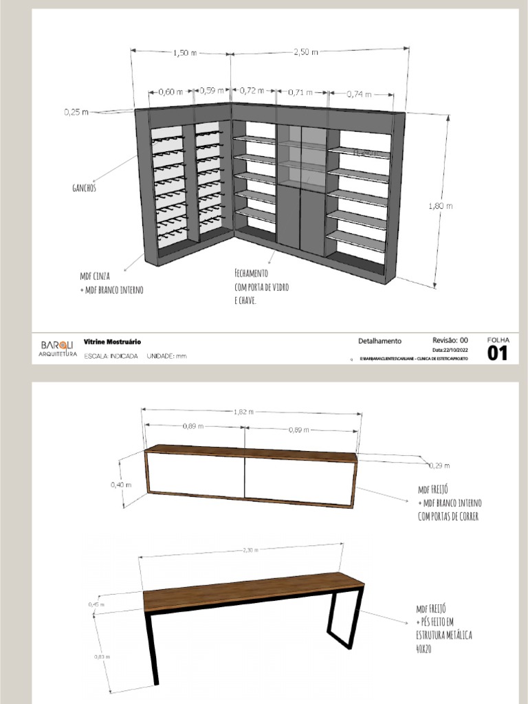 Detalhamento Do Mobiliário | PDF