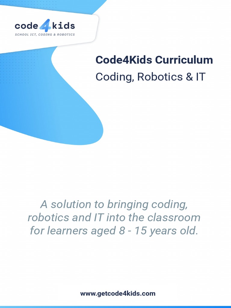 Code4kids Curriculum | PDF | Curriculum | Teachers