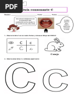 Guía Consonante C - Ce, Ci | PDF | Lingüística | Fonética