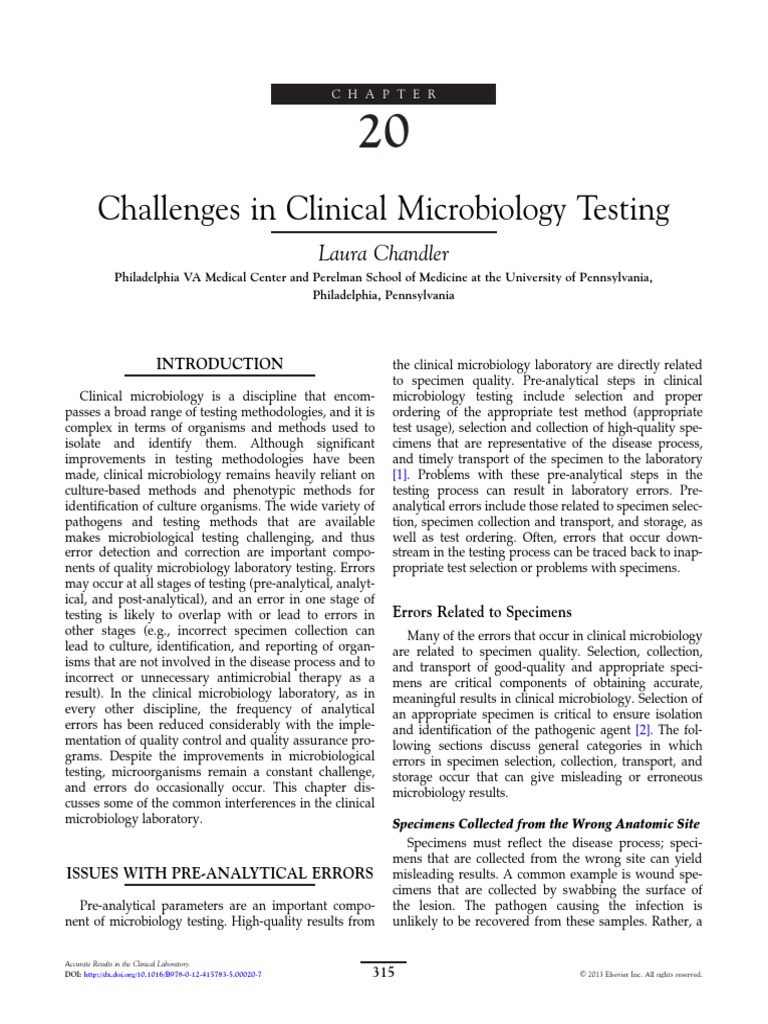 Challenges in Clinical Microbiology Testing | PDF | Gram Positive ...