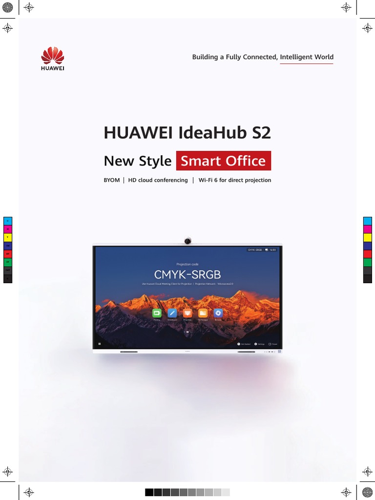 HUAWEI IdeaHub S2 Datasheet (Simplified Edition) - For Printing | PDF | Wi Fi | Mobile App