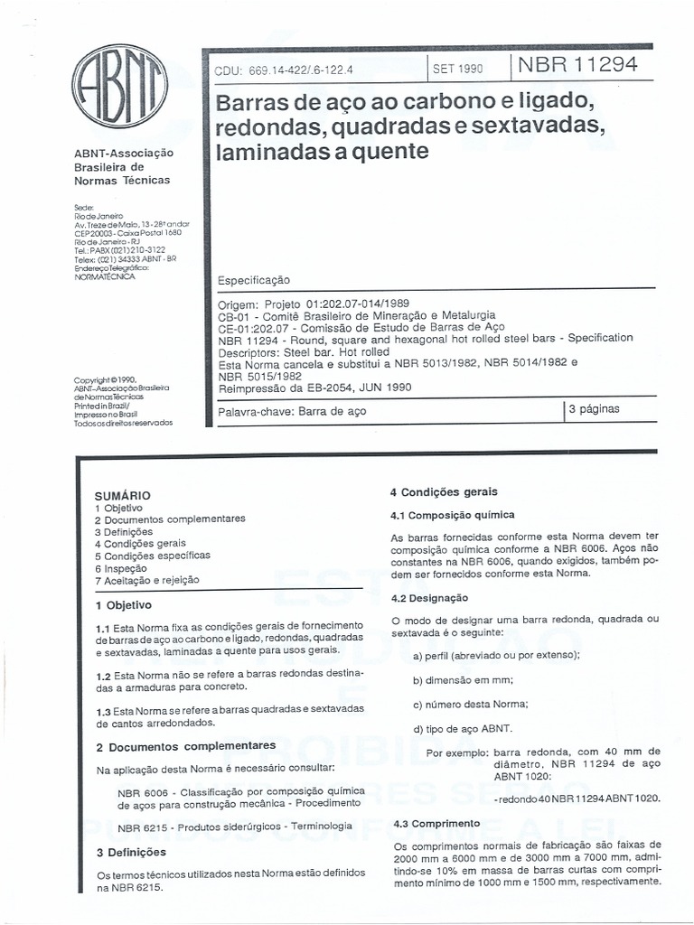 Abnt NBR - 11294 | PDF