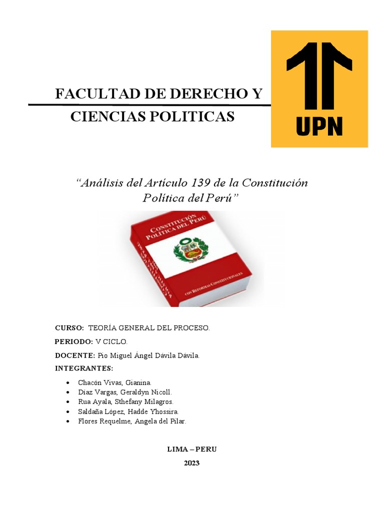 Art. 139 | PDF | Juez | Jurisdicción