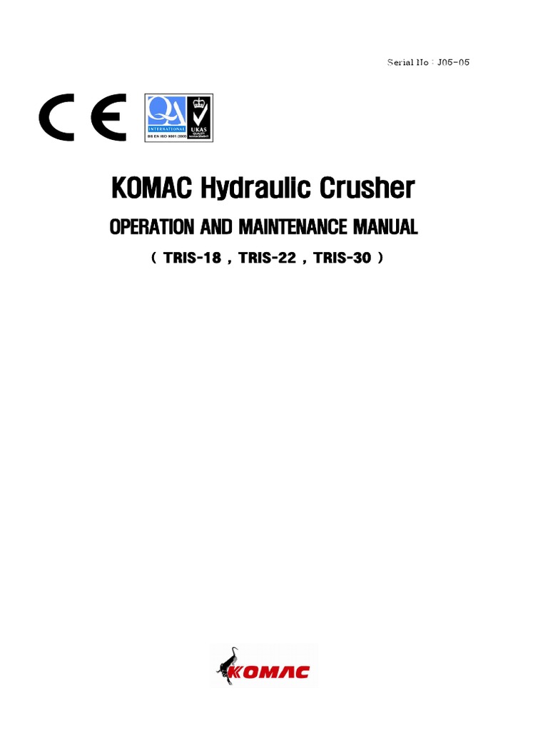 KOMAC Crusher MANUAL | PDF | Welding | Construction
