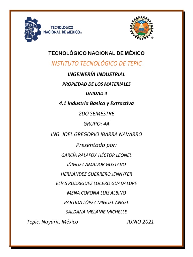 Industria Básica y Extractiva: Procesos Clave | PDF | Petróleo | Metalurgia