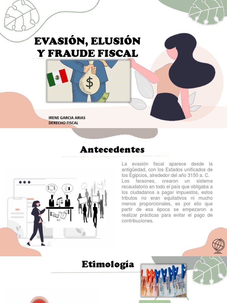 Evasión, Elusion y Fraude - PRESENTACIÓN - IRENE | PDF | Evasión de ...