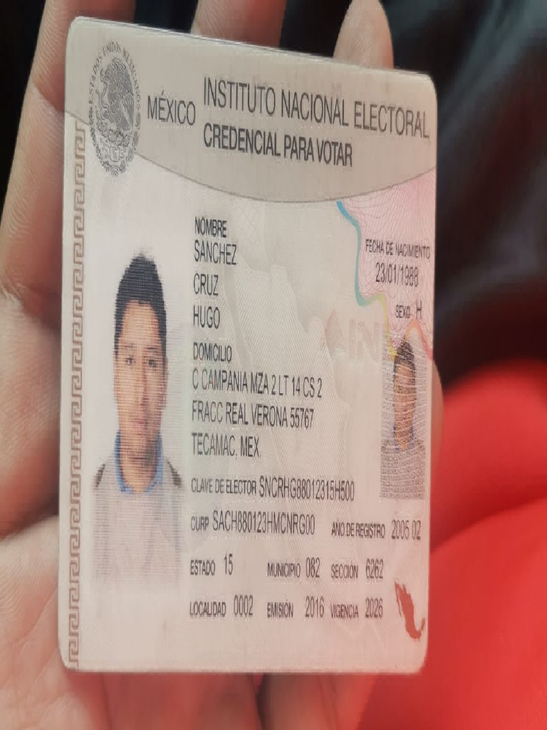 Ife Hugo Sanchez Cruz Frente | PDF