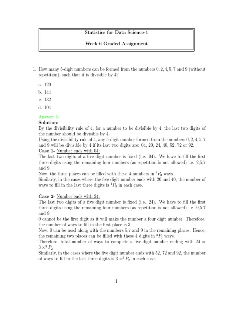 Week 6 - Permutations and Combinations | PDF | Mathematics