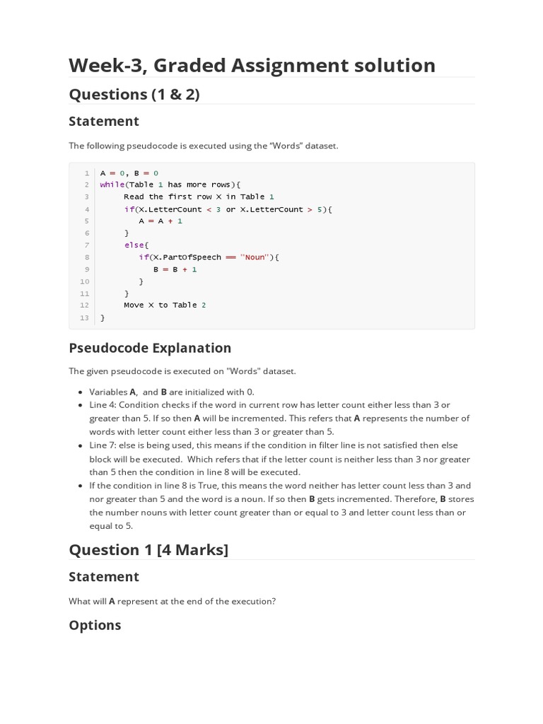 Week 3 - Pseudocode | PDF | Mathematics | If And Only If