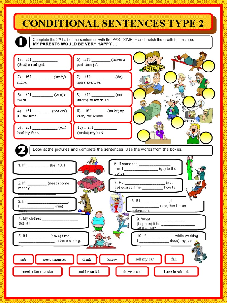 Conditional Sentences Type 2 Fun Activities Games Grammar Drills ...
