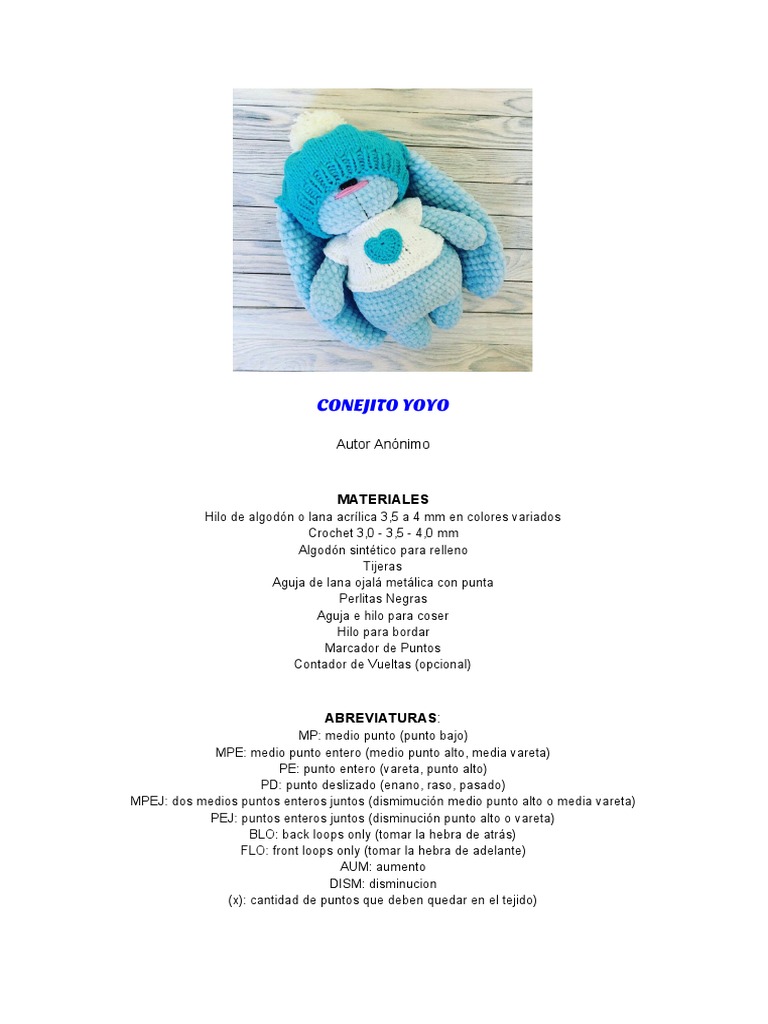 Conejito Yoyo | PDF