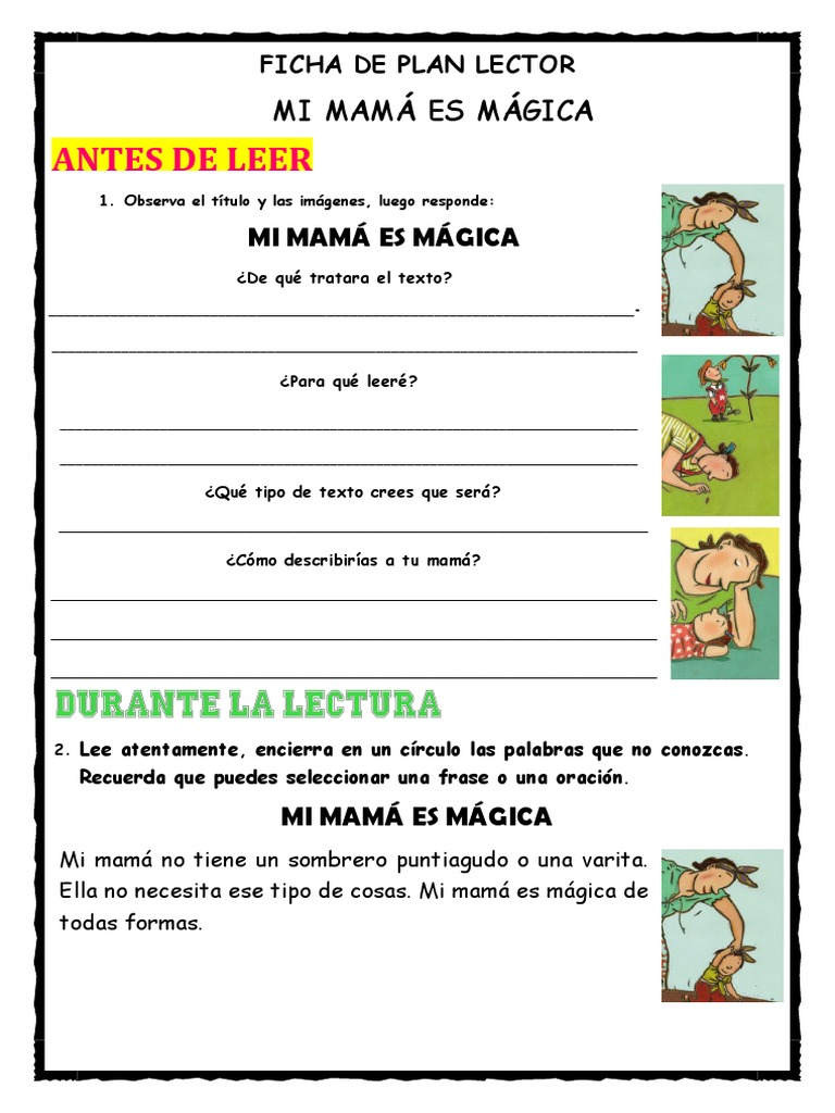 Ficha - Mi Mamá Es Mágica | PDF