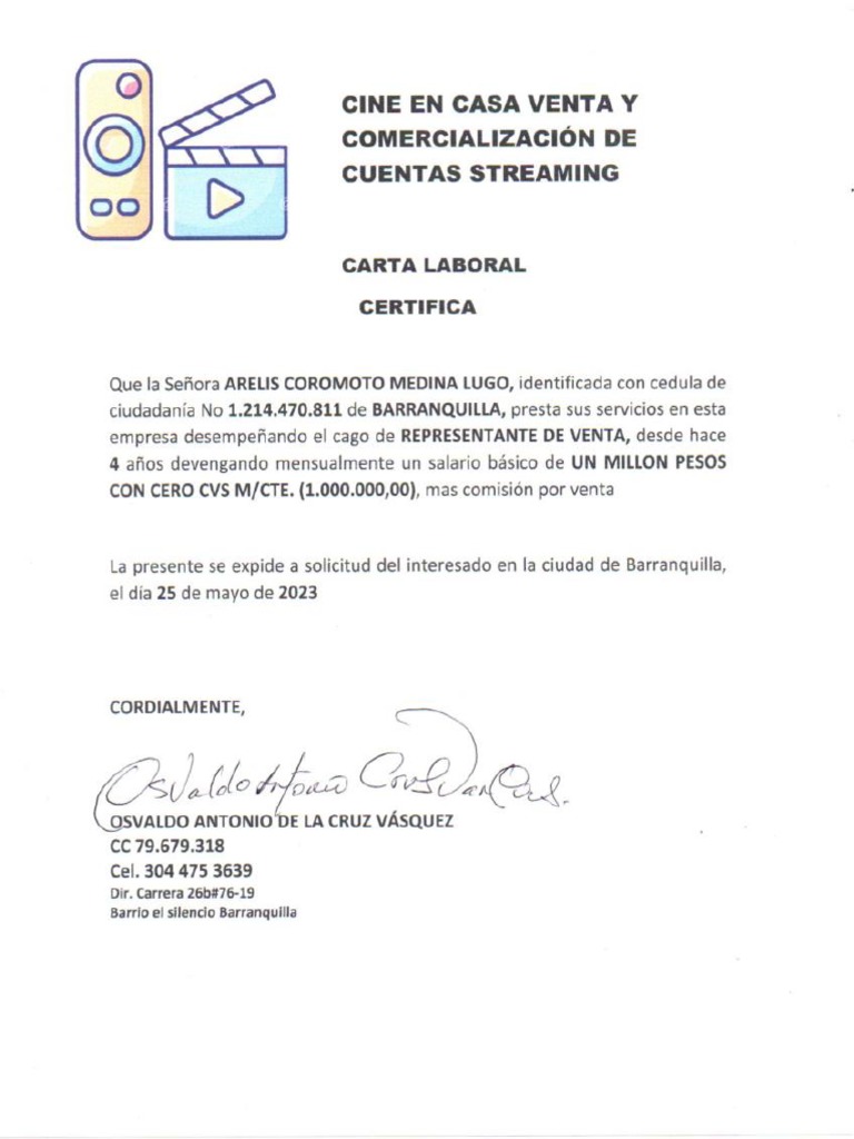 Carta Laboral | PDF