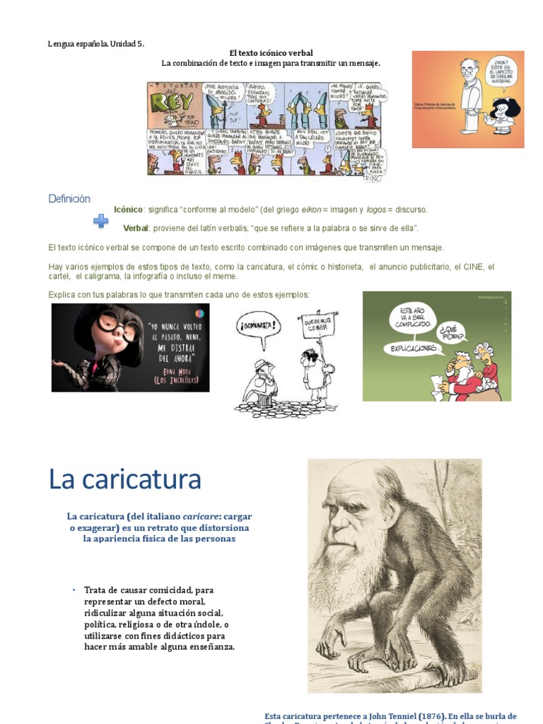 Unidad 5 - Rocío Barrera | PDF | Cómics | Caricatura