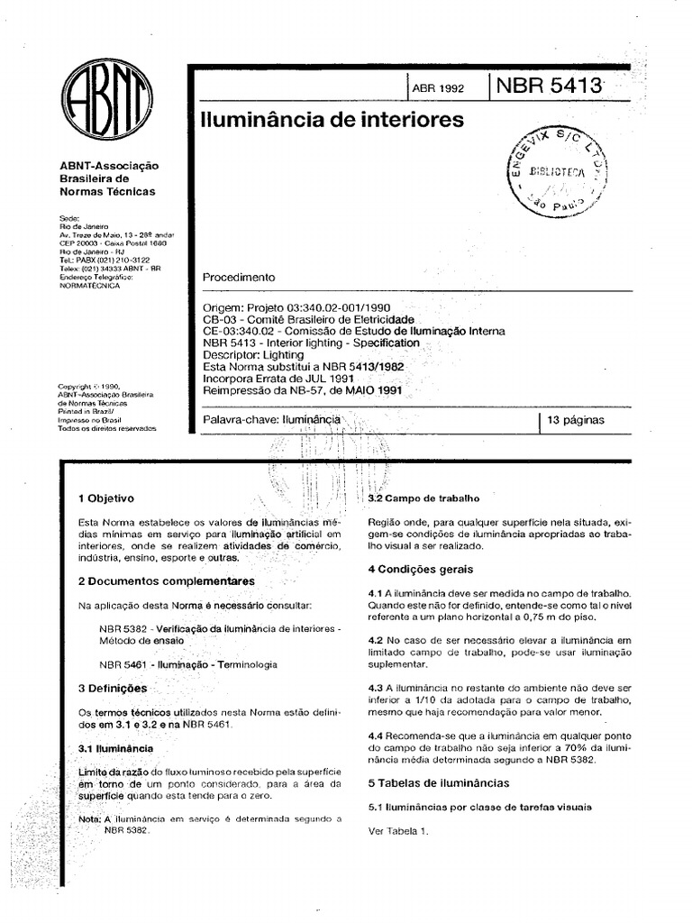 NBR 5413 | PDF
