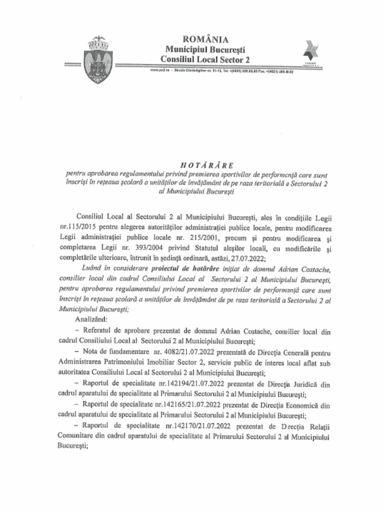 Hotarare Actializata | PDF