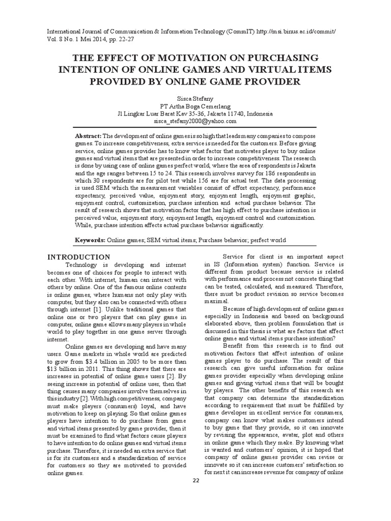 The Effect of Motivation On Purchasing Intention o | Download Free PDF ...