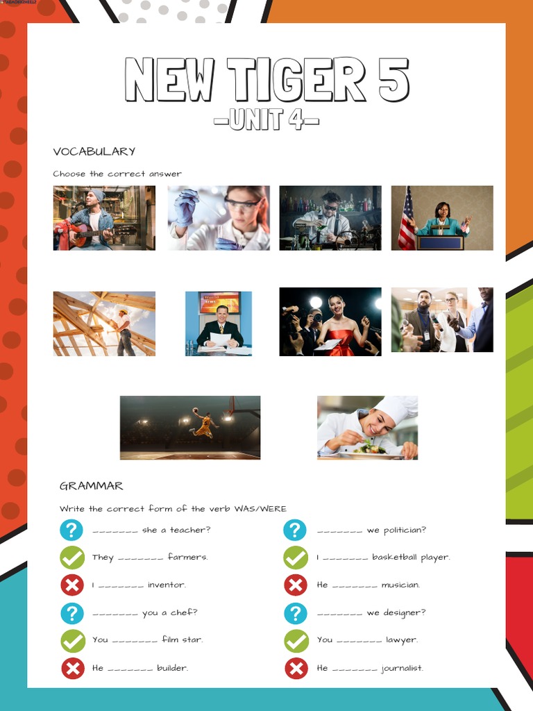 New Tiger 5: - UNIT 4 | PDF