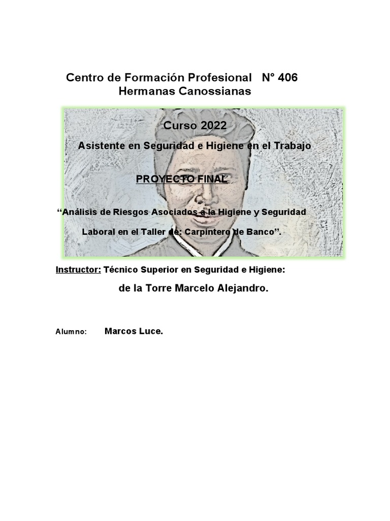 TP Final Curso Carpinteria | PDF | Acuerdo colectivo | Herramientas