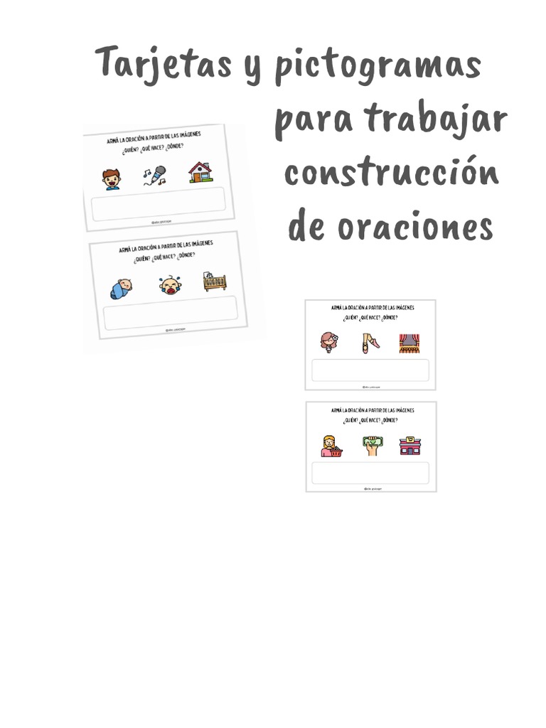 Construcción de Oraciones | PDF