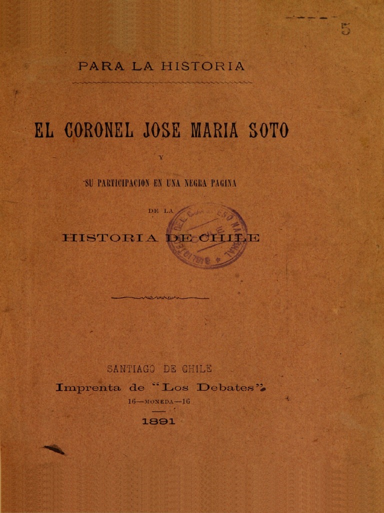 El Coronel Soto: José María | PDF