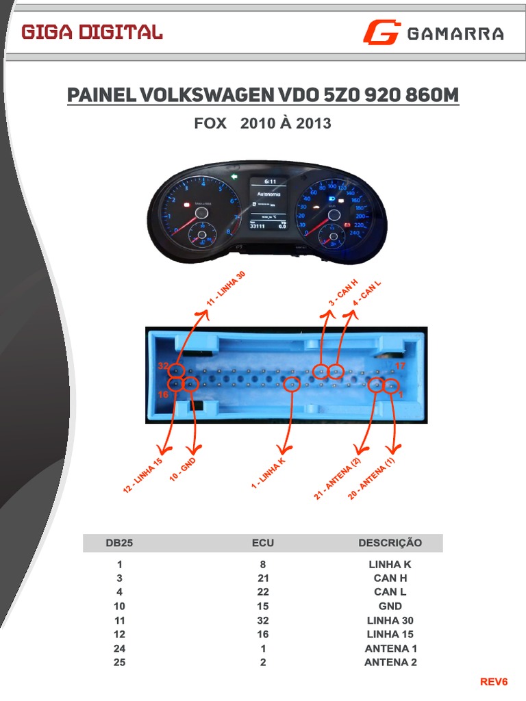 Manual Giga Digital - Painel VW Fox VDO | Download Free PDF ...