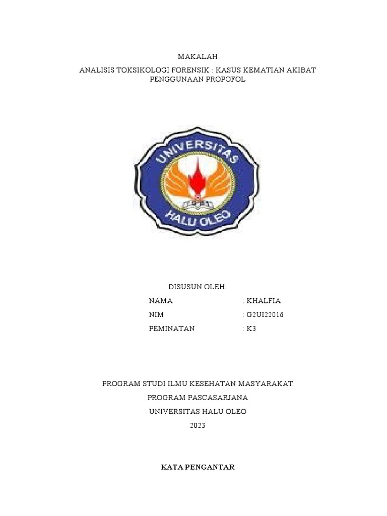 Makalah Toksikologi Khalfia | PDF
