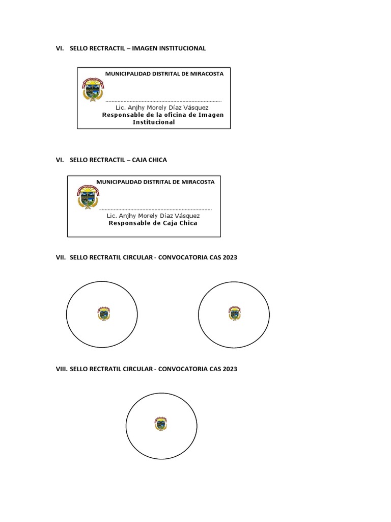 Formato de Sellos | PDF