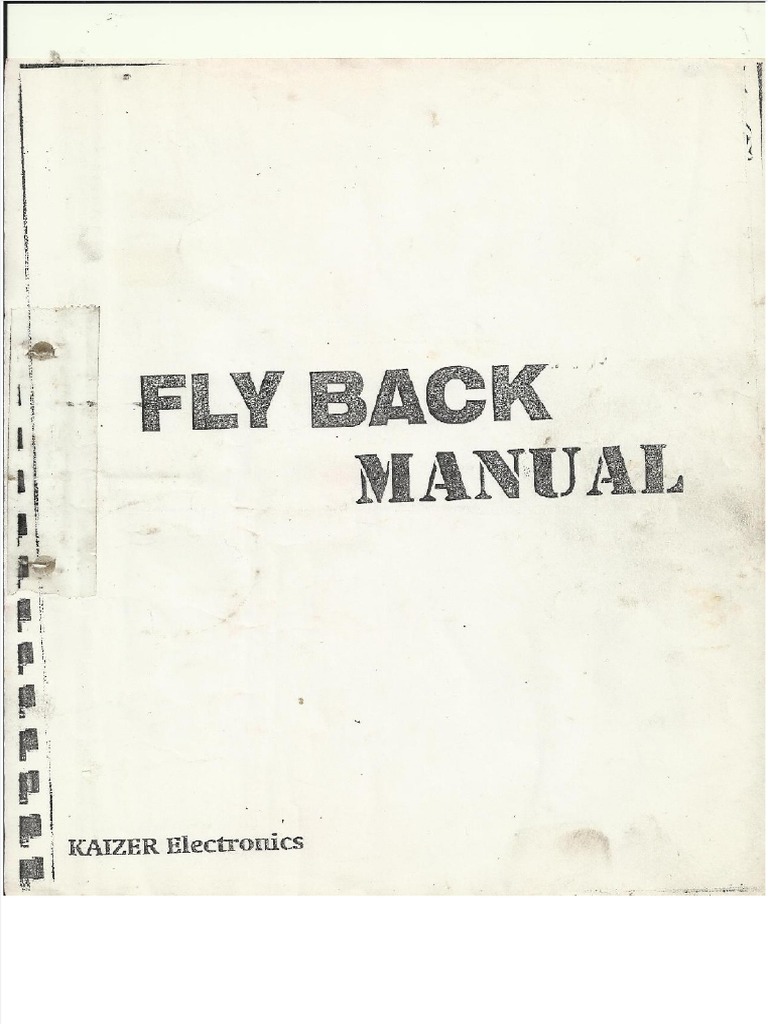 Manual de Flyback (Excelenticimo) | PDF