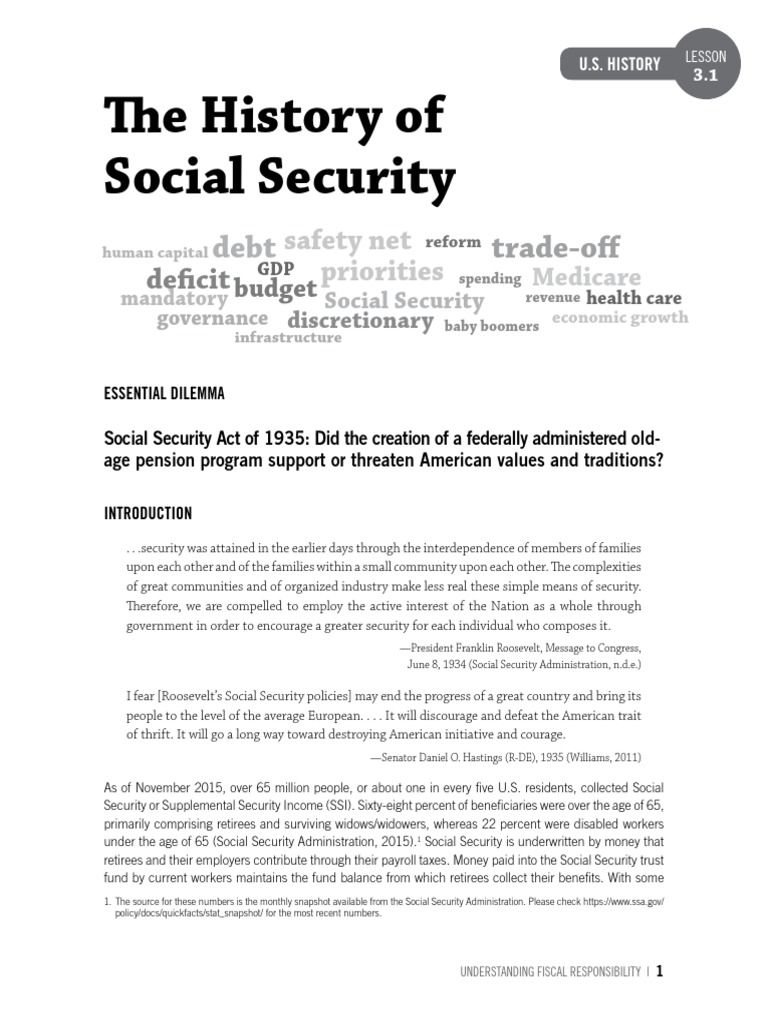 Social Security | PDF | Social Security (United States) | Retirement