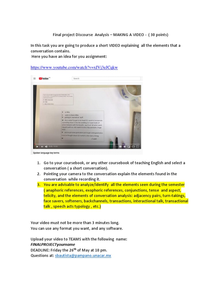 Final Project Discourse Analysis 2023 | PDF