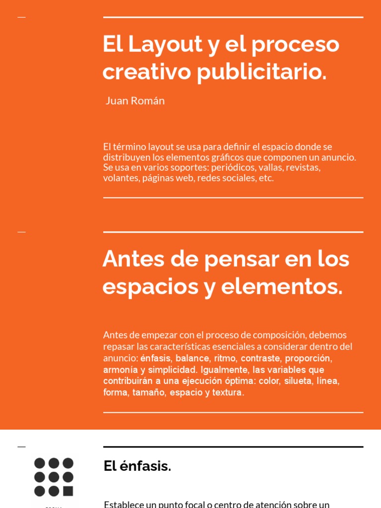 Layout y Proceso Creativo Publicitario | PDF | Diseño | Ritmo