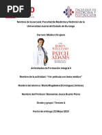 Resumen de La Pelicula Patch Adams | PDF | Las emociones | Ciencias del comportamiento
