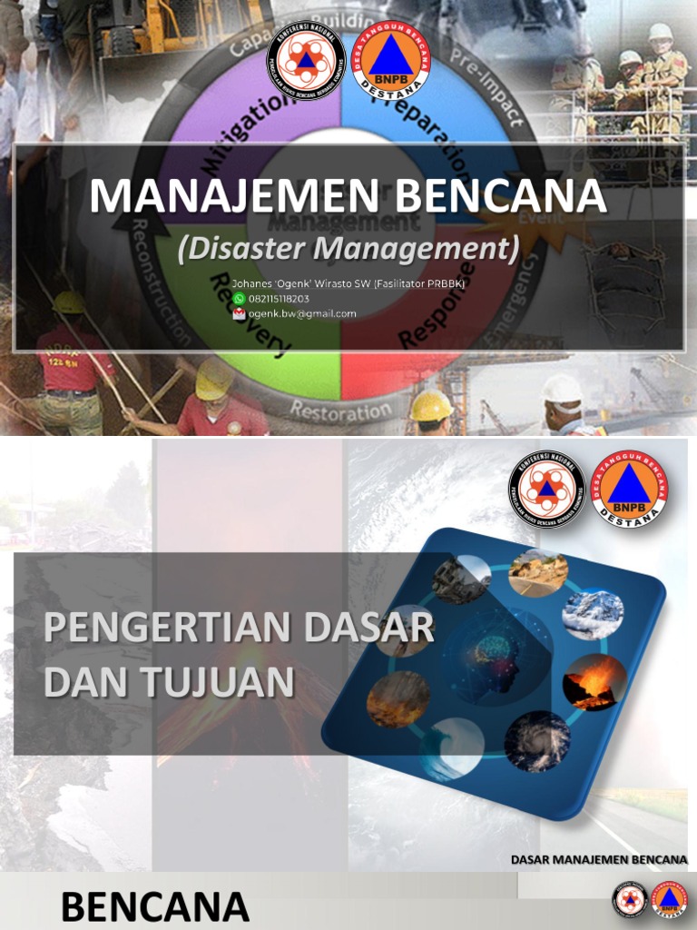 Dasar Manajemen Bencana dan Tujuannya | PDF