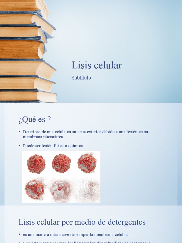 Lisis Celular | PDF