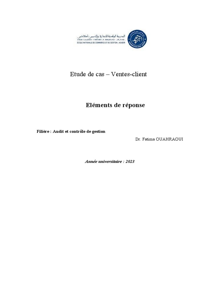 Optimisation du Cycle Ventes-Clients | PDF | Facture | Business