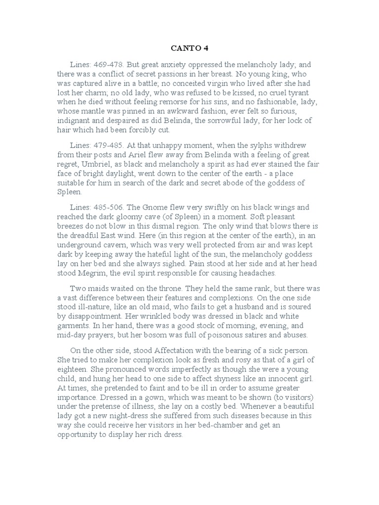 Canto 4 Line by Line | PDF