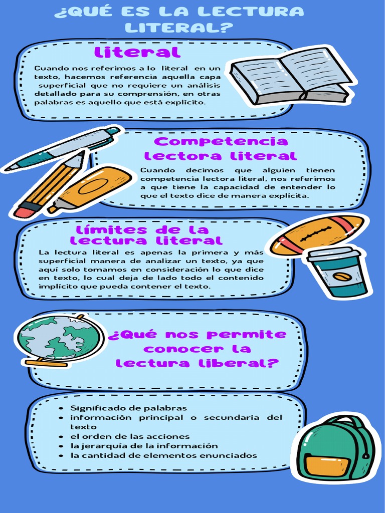 Definición y características de la lectura literal | PDF
