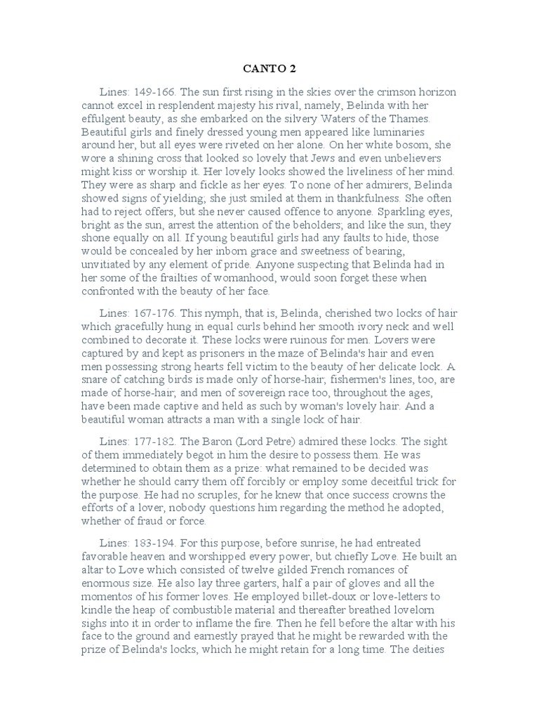 Canto 2 Line by Line | PDF