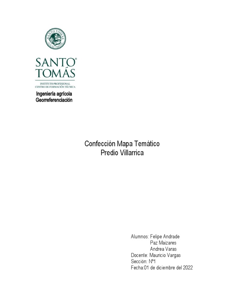 Informe Mapa Tematico | PDF | Sistema de información geográfica | Agricultura