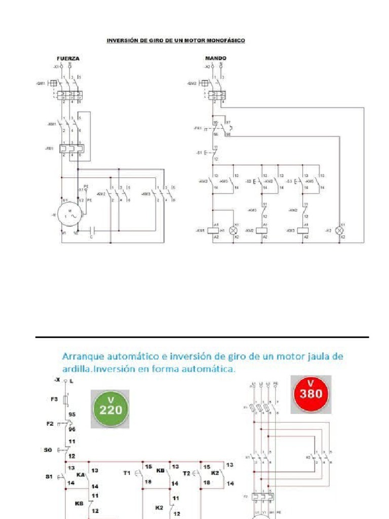 Diagramas de Cambio de Giro de Motor | PDF