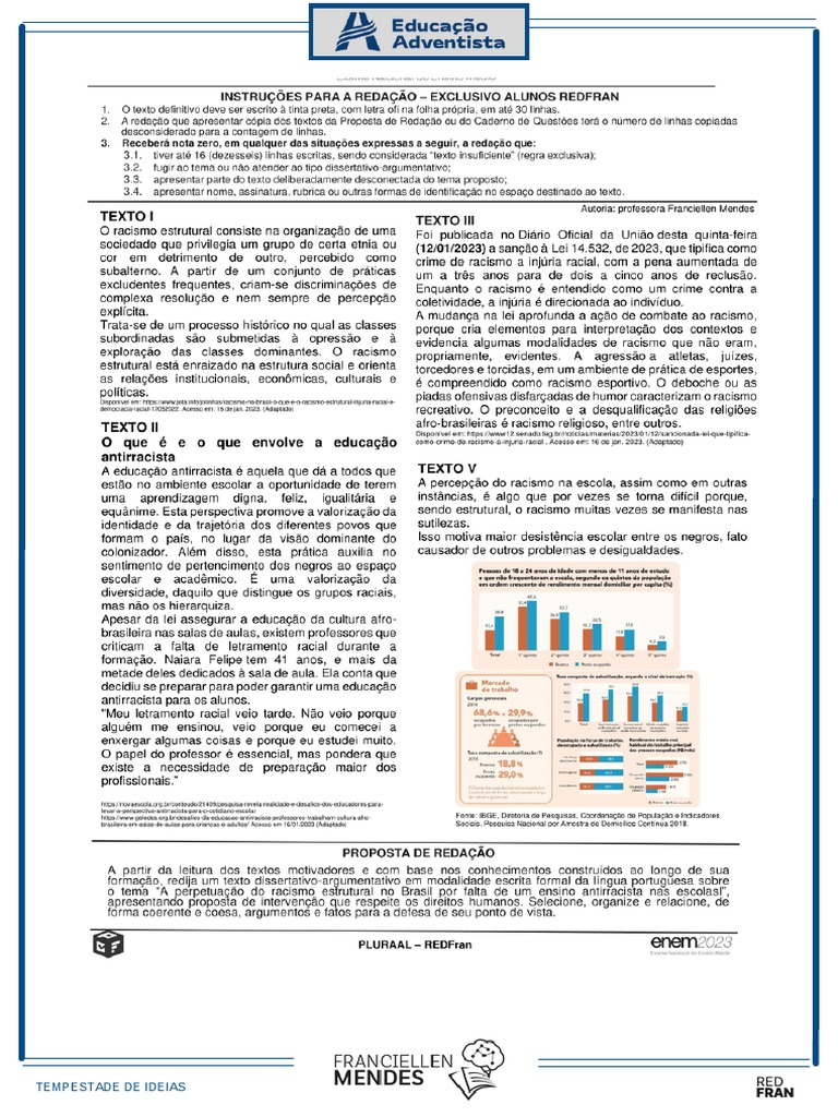 Tempestade de Ideias | PDF | Racismo | Discriminação e Relações Raciais