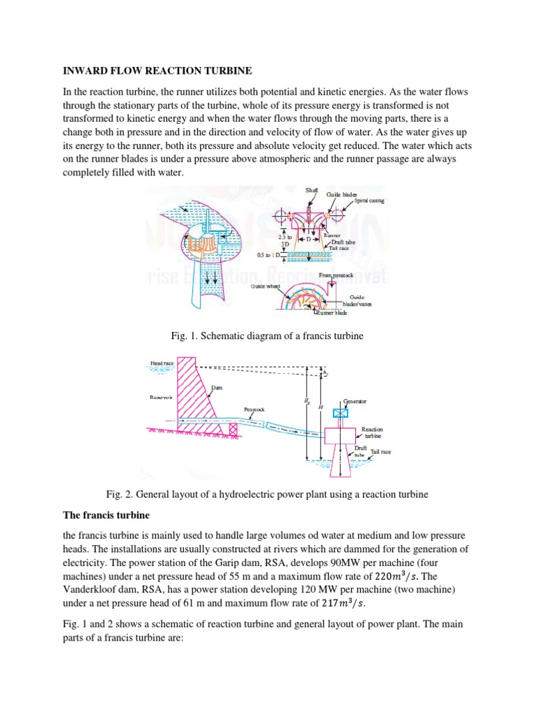 Inward Flow Reaction Turbine | PDF | Turbine | Motion (Physics)